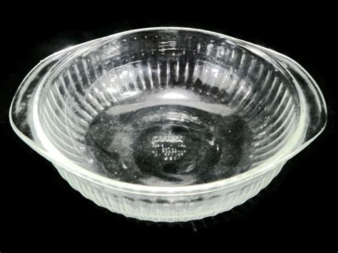 Vintage Pyrex Ribbed Bowl Clear Round 2 Qt 2l Model Etsy