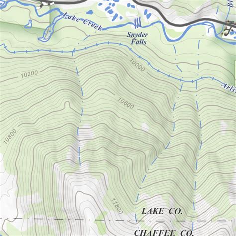 Mount Elbert Colorado 75 Minute Topographic Map By Apogee Mapping