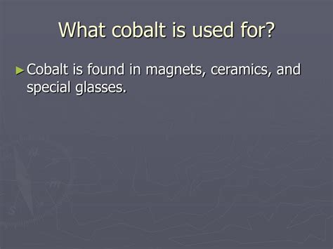 PPT Cobalt Co PowerPoint Presentation Free Download ID