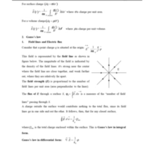 Solution Electrostatics Formula Sheet Studypool
