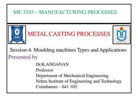 SOLUTION Mfp U 1 S 4 Metal Casting Process Moulding Machines Types And