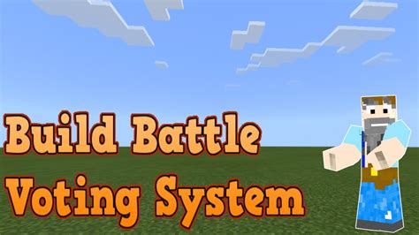 How To Create A Build Battle Voting System With Commands On Minecraft Bedrock Edition Youtube