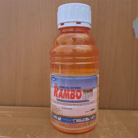 Herbisida Sistemik RAMBO GOLD 480 SL 500 Ml Pembasmi Rumput Sampai Ke