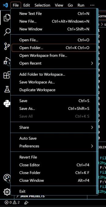 Einrichtung Von LibGDX Mit Visual Studio Code AnWass