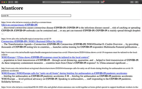 60 Lines Of Code Web Crawler And Search Bar With Wget And Manticore