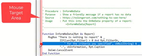 Select Entire Module In VBA With Control Click