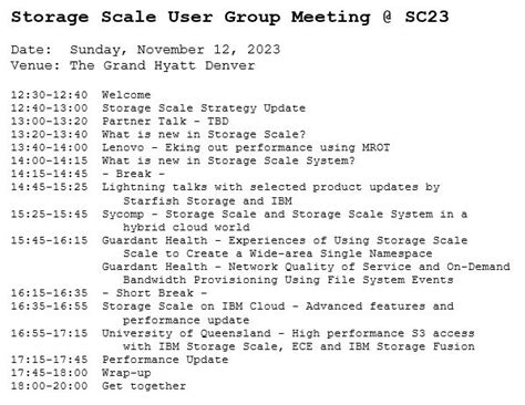 Ulf Troppens On Linkedin Ibm Storagescale Gpfs Ssug Sc23