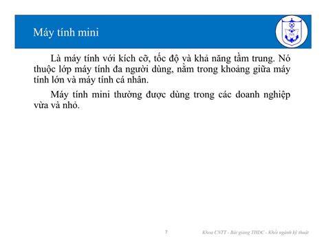 Bài Giảng Tin Học đại Cương 1 Chương 1 Các Kiến Thức Cơ Bản Về Tin Học
