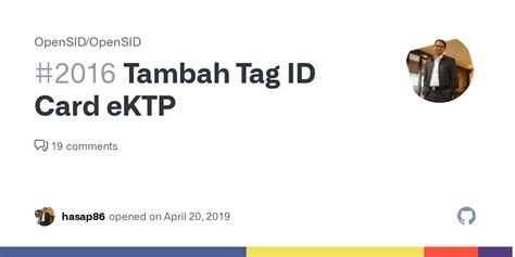 Tambah Tag Id Card Ektp Issue Opensid Opensid Github
