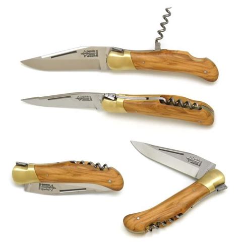 Couteau De Chasse Laguiole Pour Gros Et Petit Gibier Avec Tire Bouchon