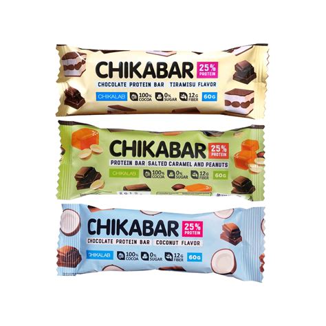 CHIKABAR Chocolate Protein Bar 60 g