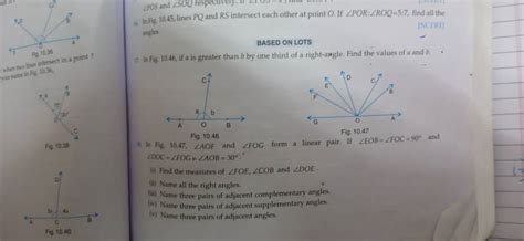 At In Fig Lines Pq And Rs Intersect Each Other At Point O If Po