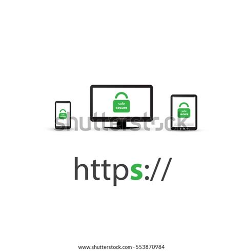 Protocol Safe Secure Browsing Stock Vector Royalty Free