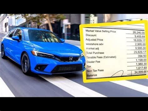 Florida Honda Dealer Gave A 9 400 Discount On A 2023 Civic Followed By