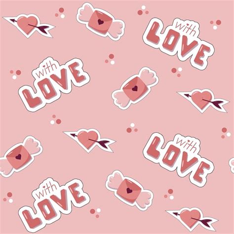 Premium Vector Valentine Day Concept Seamless Pattern With Vector