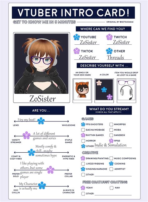 My Vtuber Intro Card Rvirtualyoutubers