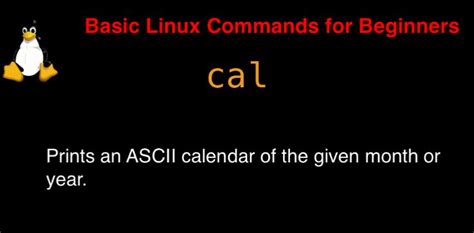 Cal Command In Linux With Examples Better 2025