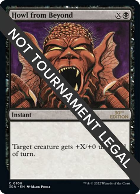 Howl From Beyond 30th Anniversary Edition Magic The Gathering