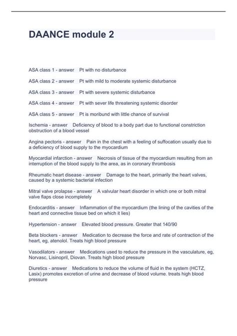 Daance Module 2 Questions And Answers 100 Correct 2023 Daance
