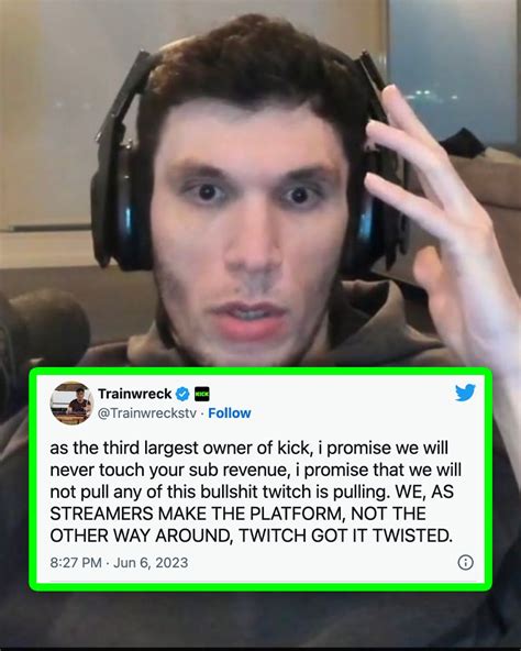 𝒞𝑜𝓃𝓃𝑜𝓇 On Twitter Rt Dexerto Trainwreck Revealed That Kick Will