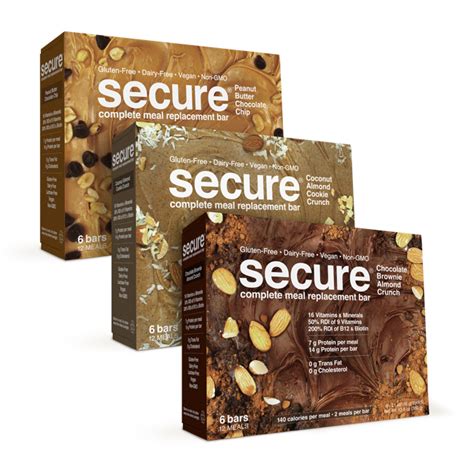 Procaps Laboratories Secure® Bars 60g Variety Packs