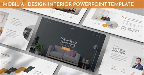 Mobilia Дизайн интерьера Powerpoint Шаблон Шаблоны презентаций Включая современное и