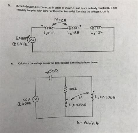 Solved 5 Three Inductors Are Connected In Series As Shown