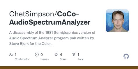 Github Chetsimpsoncoco Audiospectrumanalyzer A Disassembly Of The 1981 Semigraphics Version