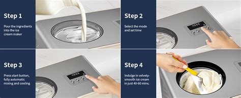 Airmsen 2 1 Quart Ice Cream Maker Machine With Built In Compressor No Pre Freezing