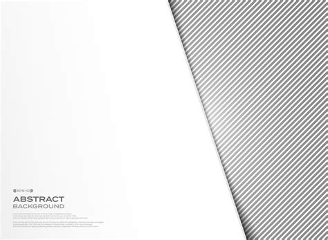 Abstract Black Stripe Line Pattern Design With White Cover Background