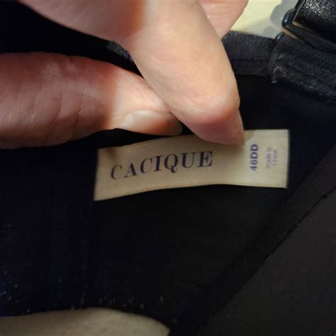 Cacique Size 46dd Bra Black Full Coverage Underwire Gem