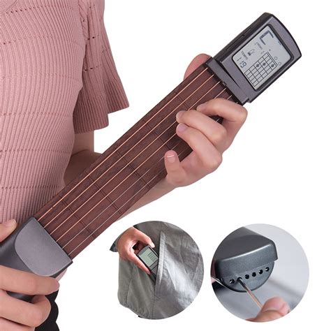 6 Strunowa Gitara Kieszonkowa Trener Akordów Folk 11948189840
