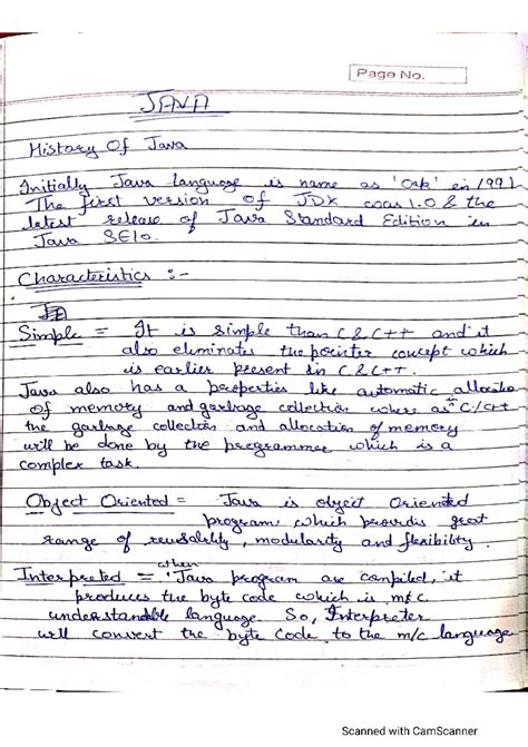 JAVA Notes UNIT 2 Btech Studocu