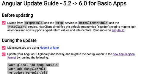 Ng Update Failed With Angular 5 Project Generated By Cli 174 · Issue