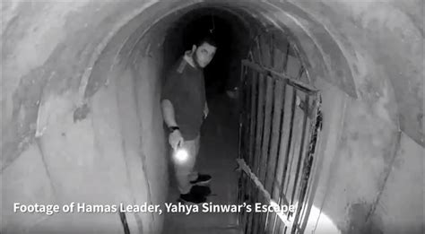 開戰後哈瑪斯領導人影像首曝光 以色列公布「辛瓦攜妻兒鑽地道落跑片」 國際 三立新聞網 Setncom