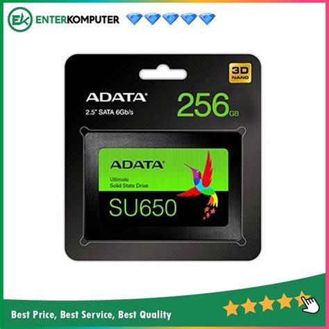 ADATA SSD SU650 256GB SATA III R W Up To 520 450MB S ASU650SS 256GT R Enterkomputer Jual