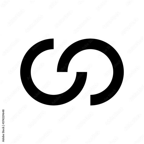 Interlocking Icon Networking And Connecting Stock Vector Adobe Stock