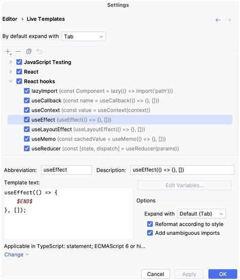 React Intellij Idea 文档