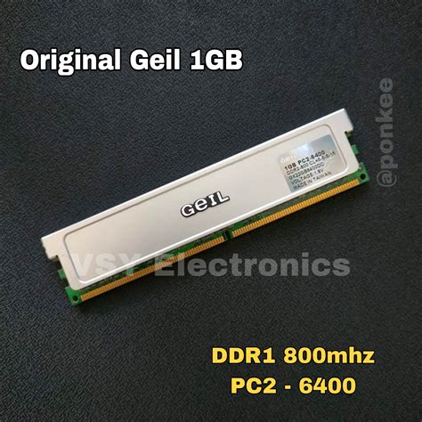 Original Geil 1gb Ddr1 800mhz Pc2 6400 Desktop Computer Memory Refurbished Surplus Good As New