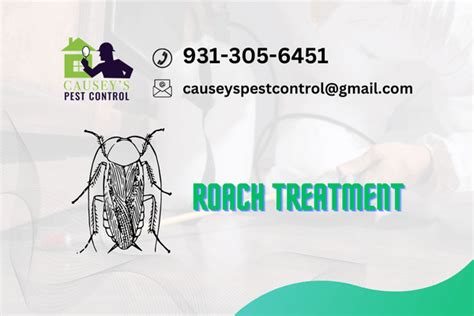 Effective Roach Treatment Clarksville Paris Dover Tn
