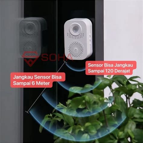 Jual Bel Pintu Sensor Motion Sensor Gerak Otomatis Bunyi 20 Nada Sensor Pintu Inframerah Bisa