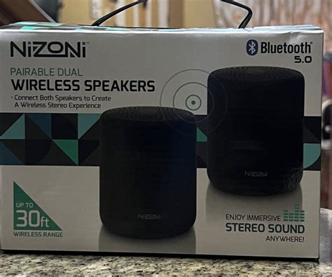 NIZONI Portable Dual Wireless Speakers, Audio, Soundbars, Speakers ...