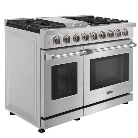 Kostch 48 Gas Range With 6 Burners And 1 Griddle Cooktop Double 4 6 And 2