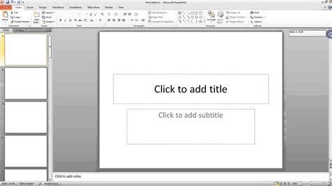 1 6 The Scroll Bars Ms Powerpoint Urdu Ms Office 2010 Tutorials Youtube