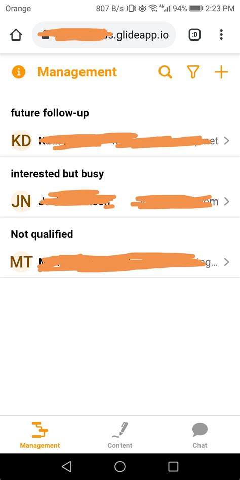 I Made A Simple App In 5 Min On Glideapp To Track My Potential Clients