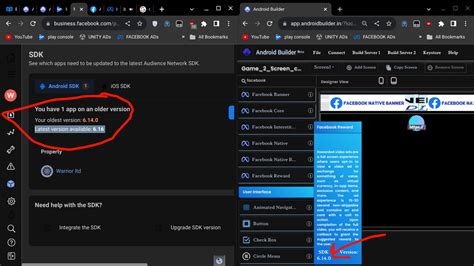 Facebook Sdk Not Upgraded To Facebook Ads Not Upgraded In