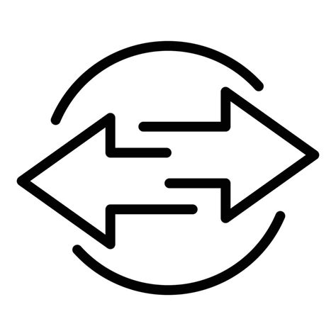 Direction Interface Icon Outline Style 15904284 Vector Art At Vecteezy