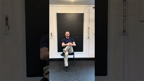 Seated Hip External Rotator Stretch Front View Mcisaac Health