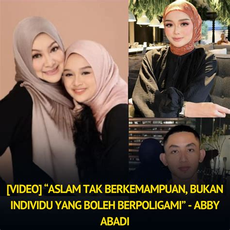 Aslam Bukan Individu Yang Boleh Berp0ligami Abby Abadi Diari Dunia