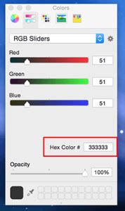 Mac Color Picker Zach Adams Web Developer And Programmer Mac Color Picker